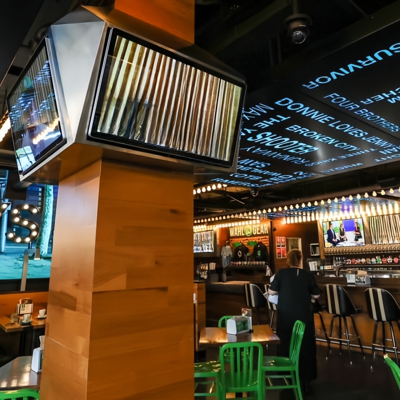 Restaurant Bespoke SS TV Bulkhead