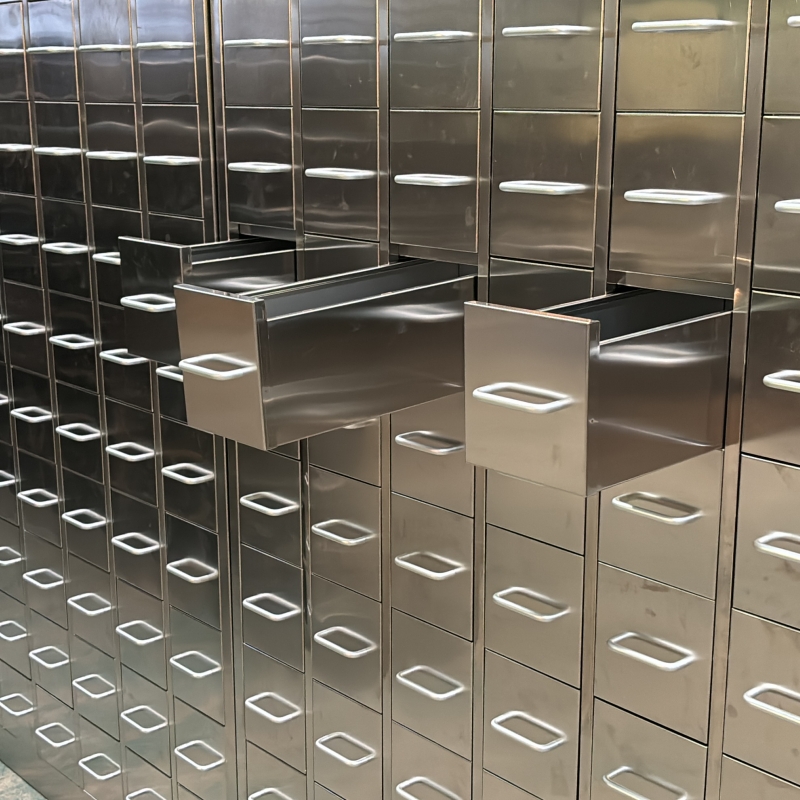 Commercial Stainless Steel Filing Cabinet