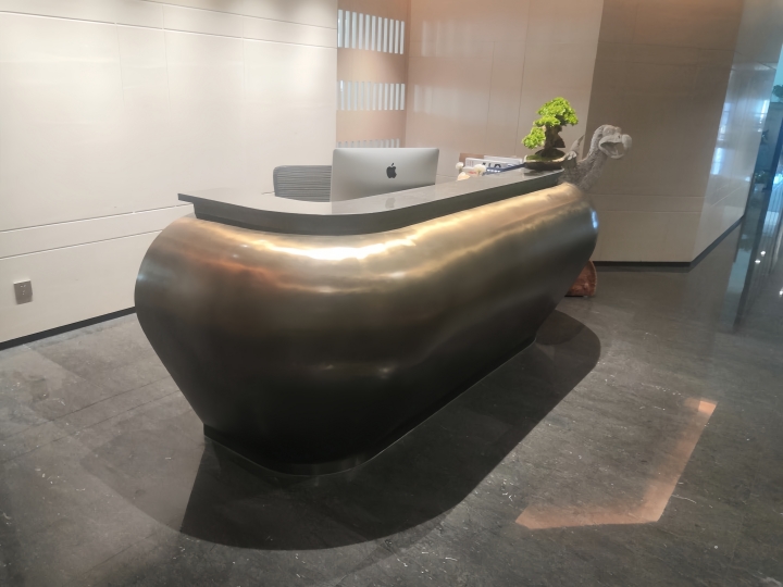 Bespoke Stainless Steel Office Reception Desk