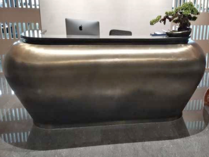 Bespoke Stainless Steel Office Reception Desk